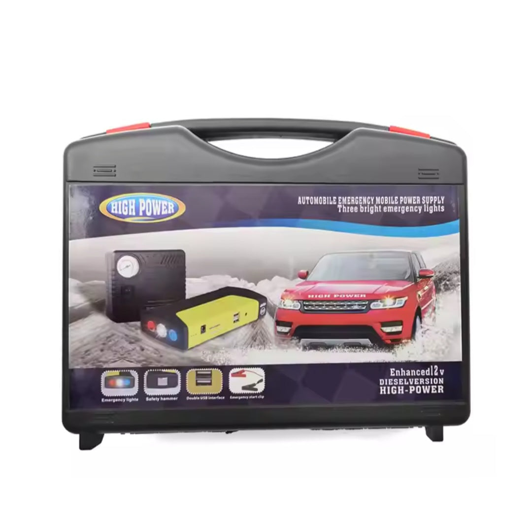 Starter buster kompresor pover bank lampa set za auto 12V